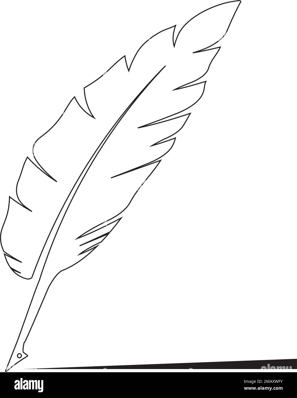 quill pen logo stock illustration design Stock Vector Image & Art - Alamy