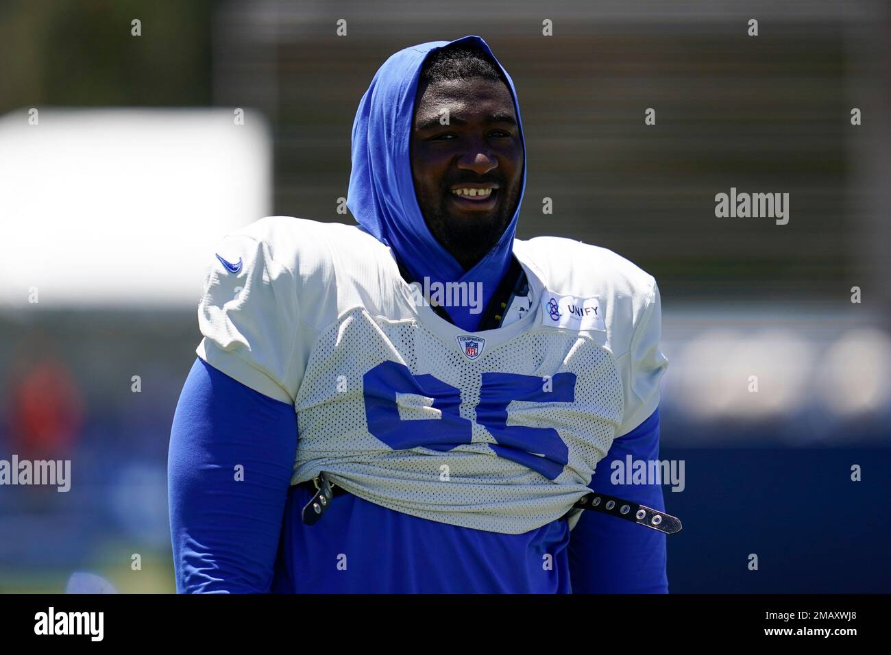 Los Angeles defensive tackle Rams Bobby Brown III (95) participates in ...