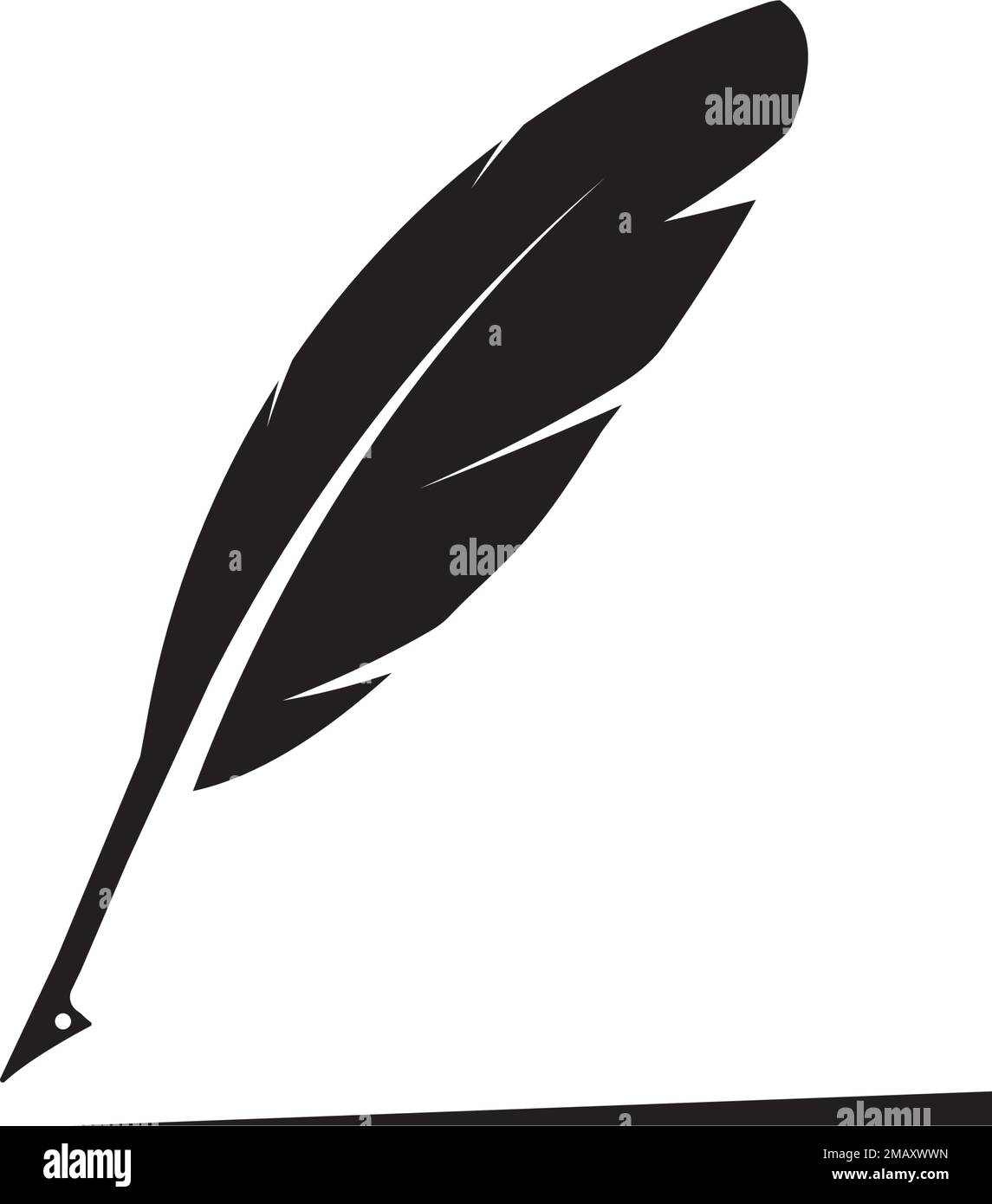 quill pen logo stock illustration design Stock Vector Image & Art - Alamy