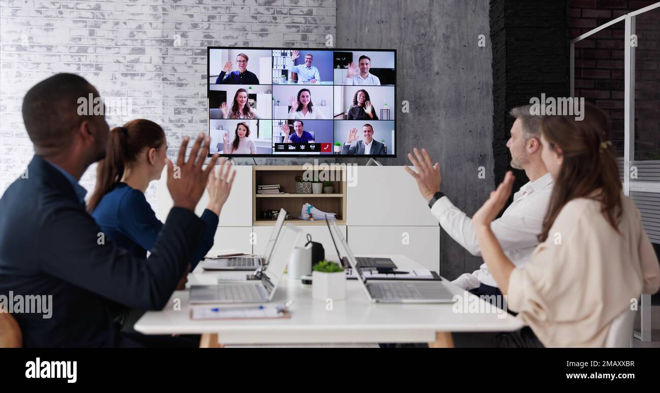 Person meeting video call hi-res stock photography and images - Alamy