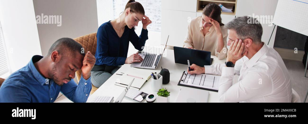 Giving presentation bored colleagues hi-res stock photography and ...