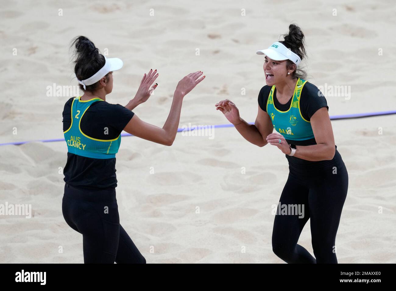 Mariafe Artacho del Solar, right, and Taliqua Clancy of Australia ...