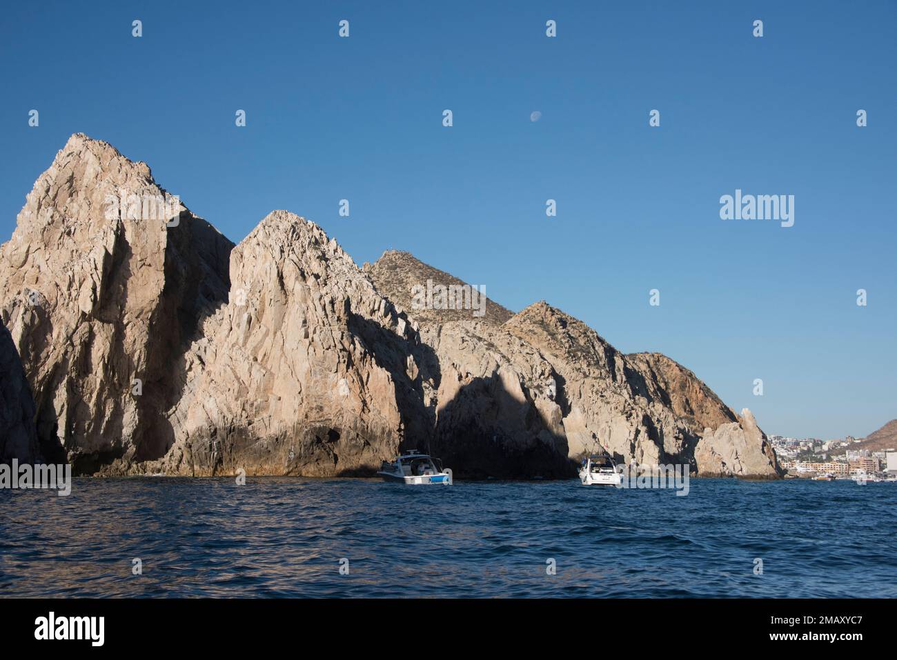 The Hills guarding the harbor at Cabo San Lucas, Mexican Riviera, Baja ...