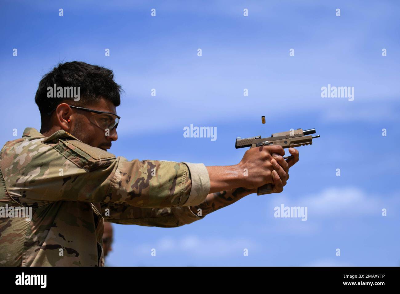 Spc. Rodolfo Celaya, squad member assigned to 7th Transportation ...