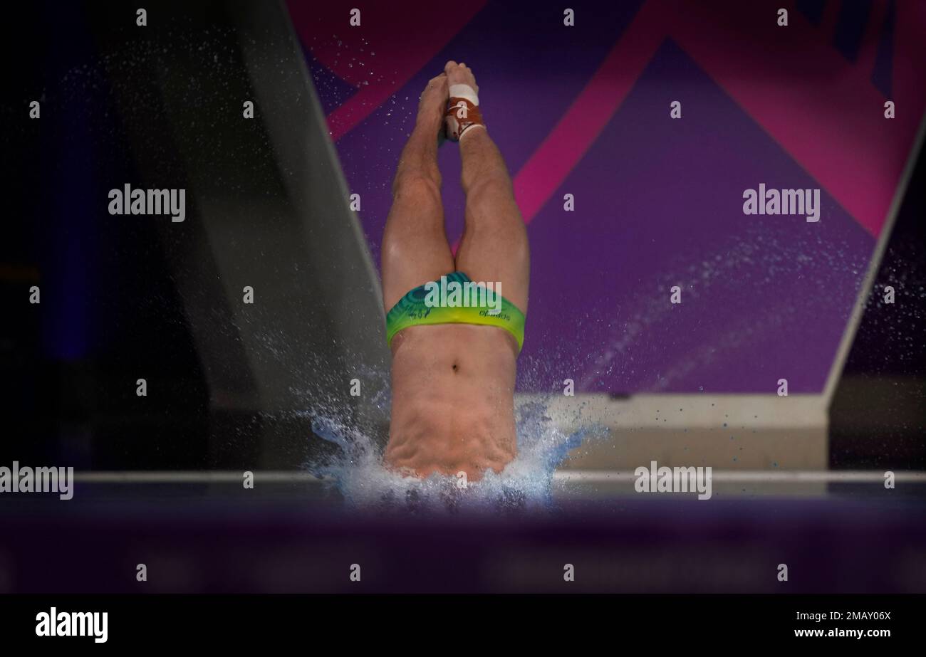Australia's Fricker Samuel dives during the preliminary Men's 3m ...
