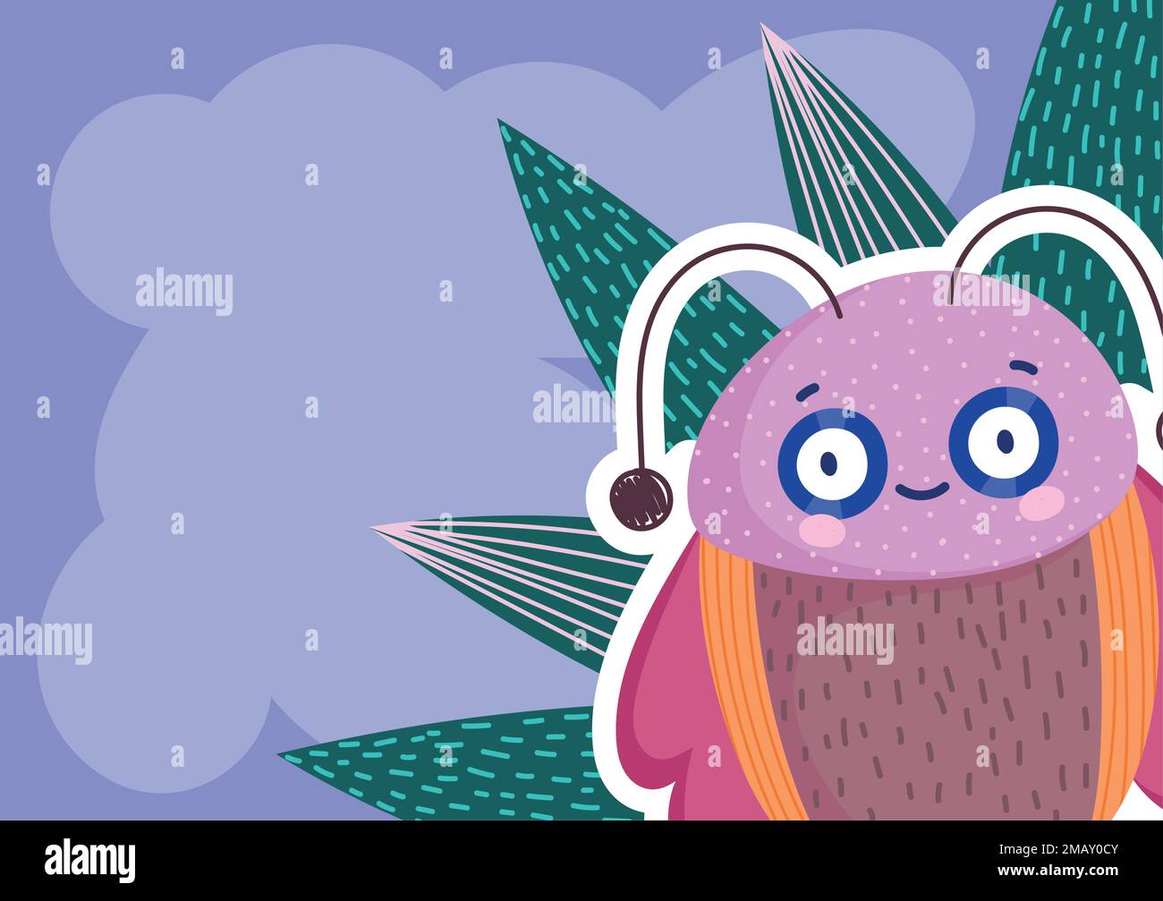funny bug adorable Stock Vector Image & Art - Alamy