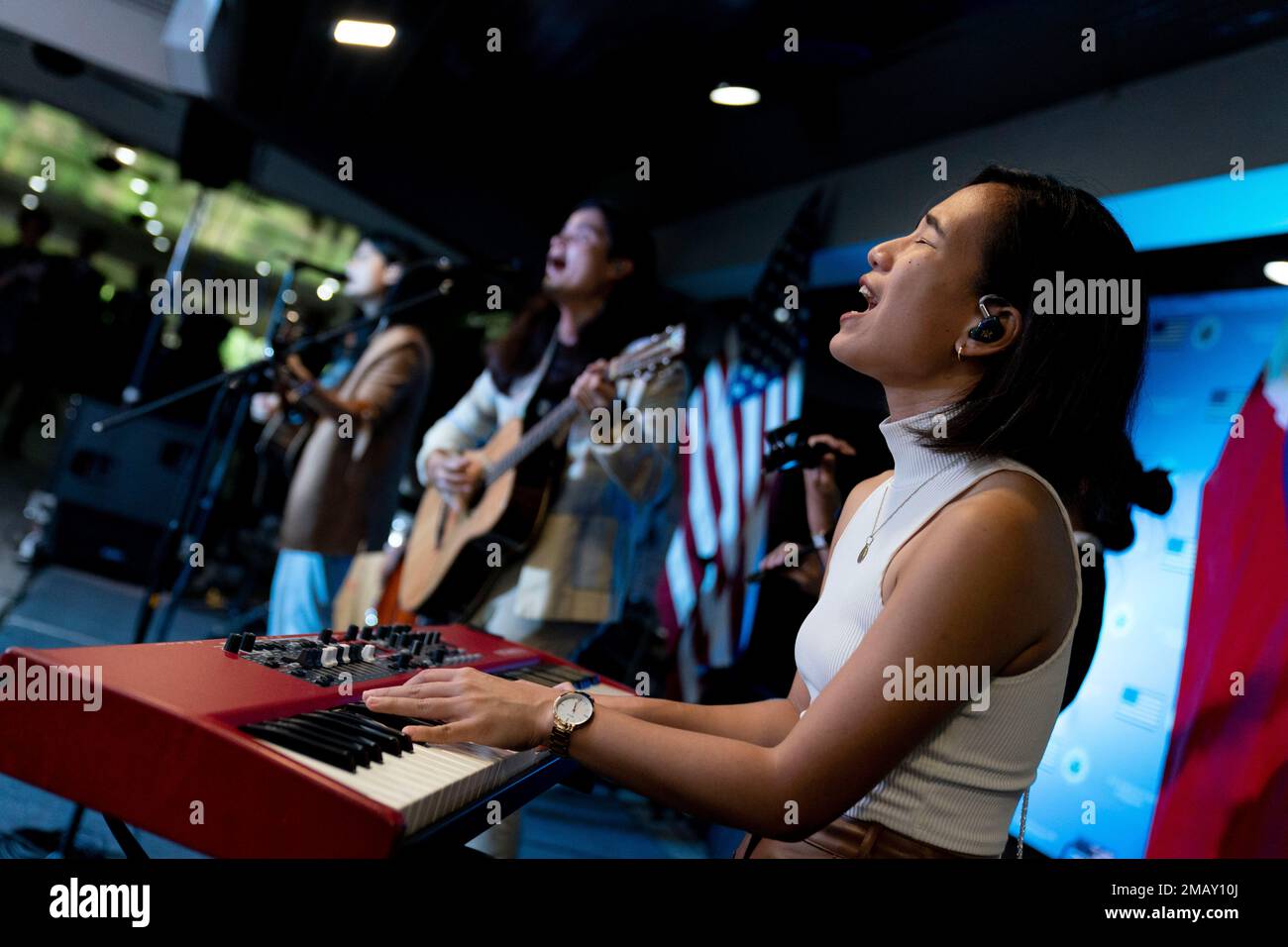 The Philippine pop band Ben&Ben perform for U.S. Embassy Manila staff ...