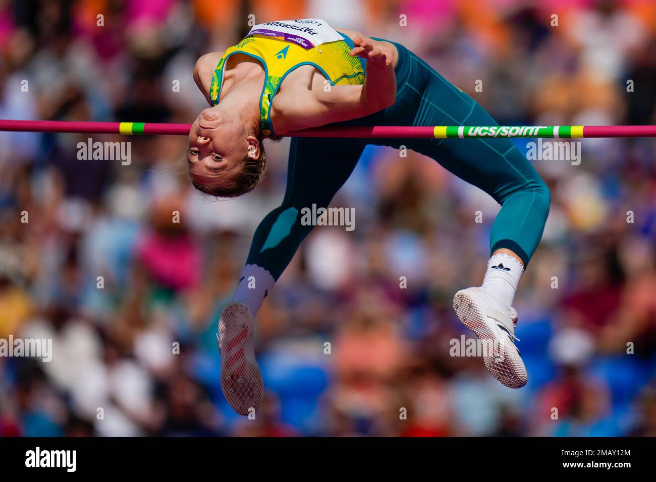 Eleanor Patterson of Australia competes in the women's high jump final ...