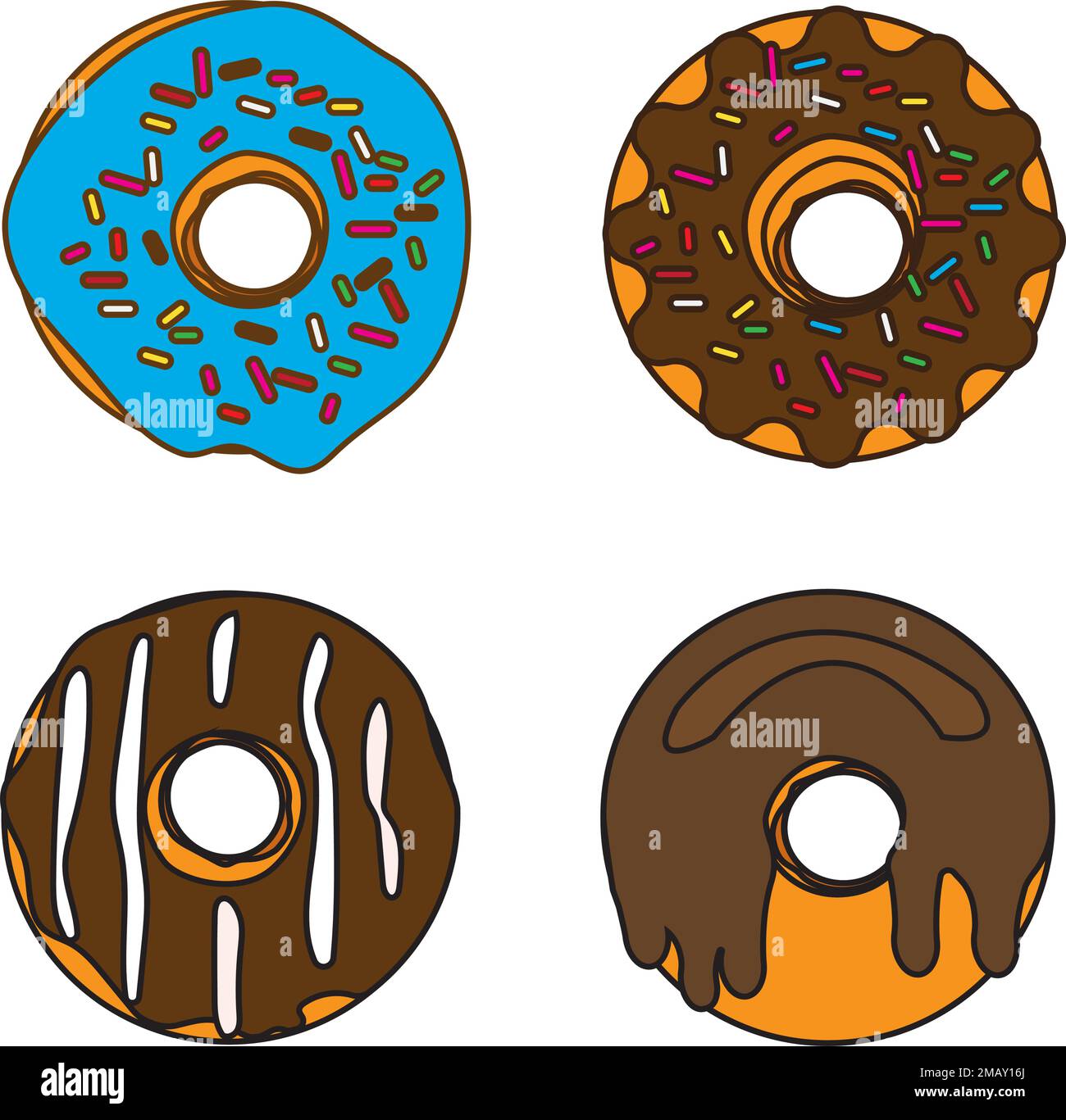 donut cake logo vector template Stock Vector Image & Art - Alamy