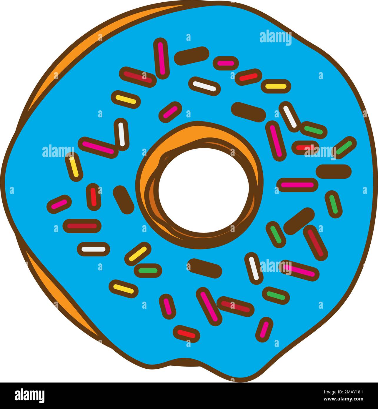 donut cake logo vector template Stock Vector Image & Art - Alamy