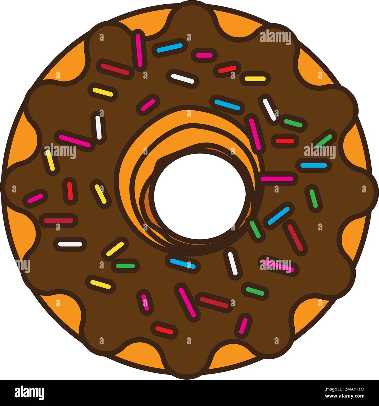 donut cake logo vector template Stock Vector Image & Art - Alamy