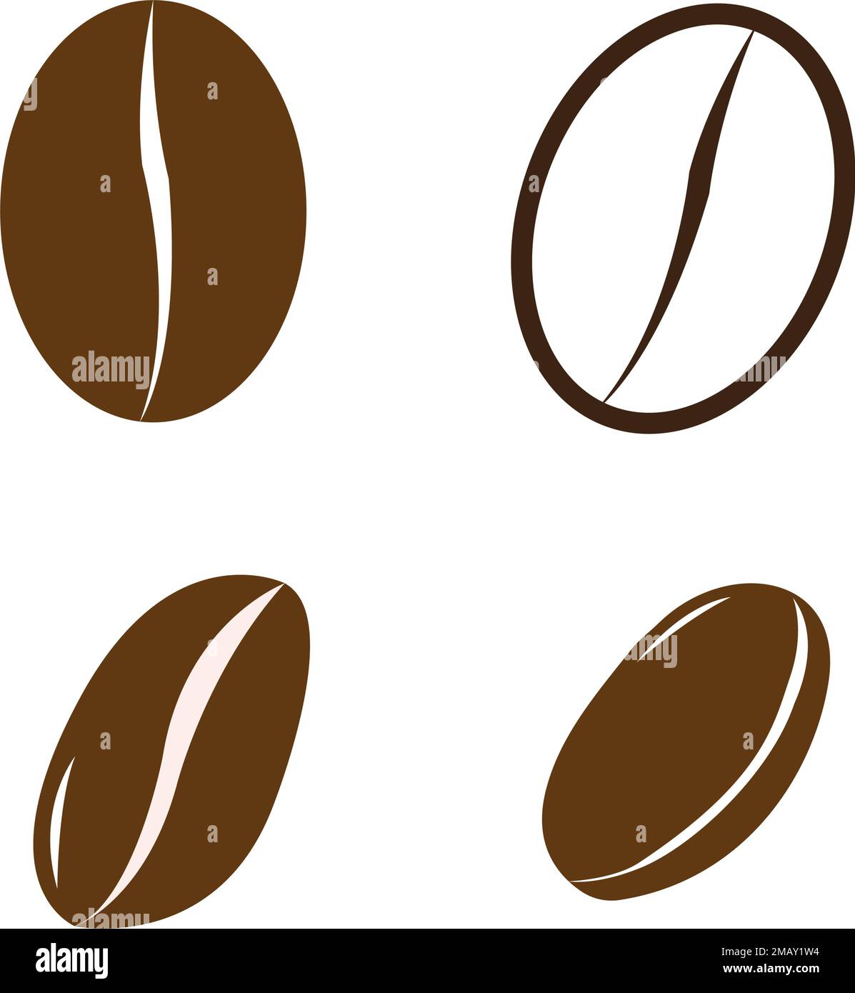 coffee bean logo illustration design Stock Vector Image & Art - Alamy