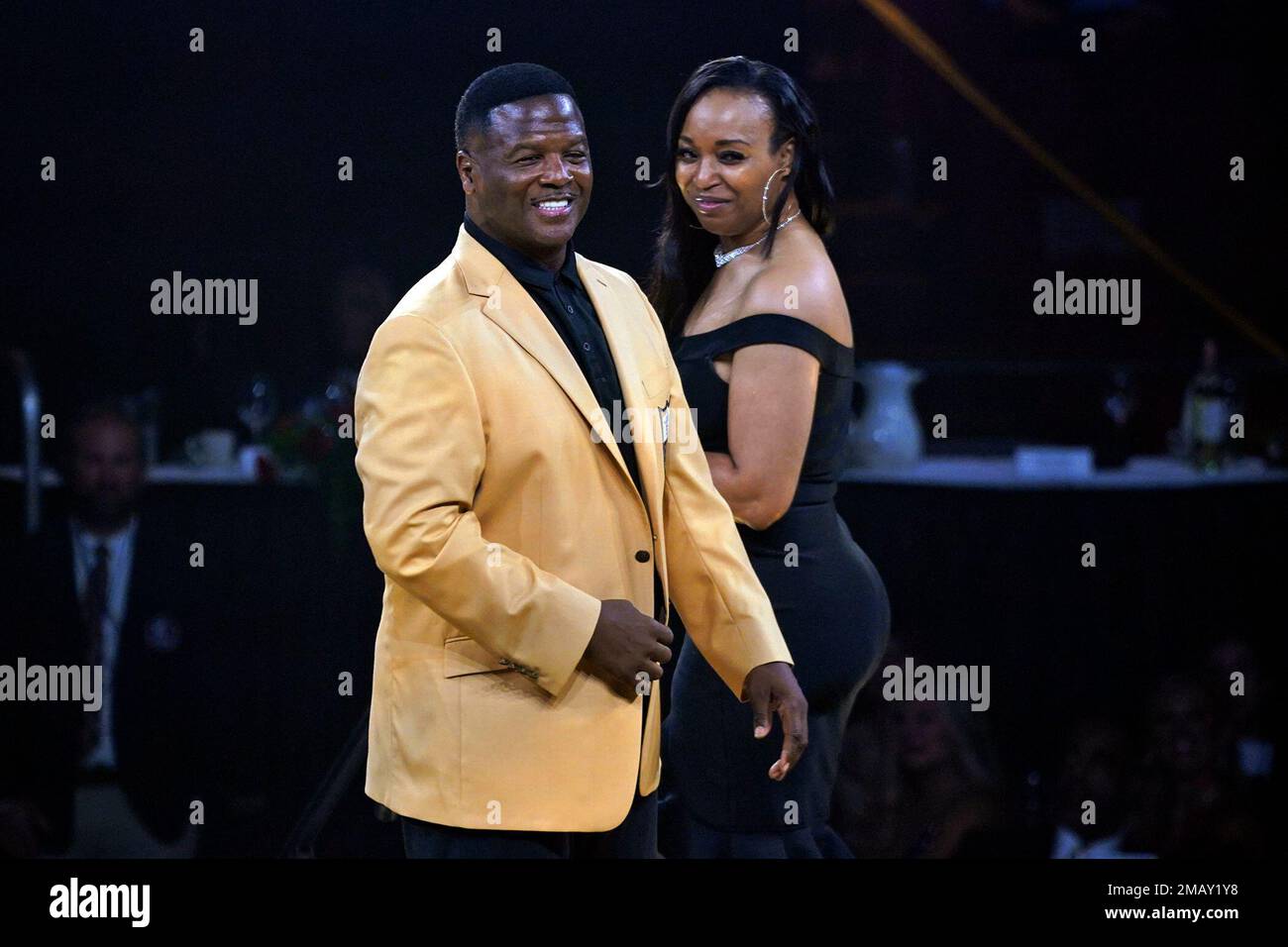 LeRoy Butler, left, a member of the Pro Football Hall of Fame Class of ...