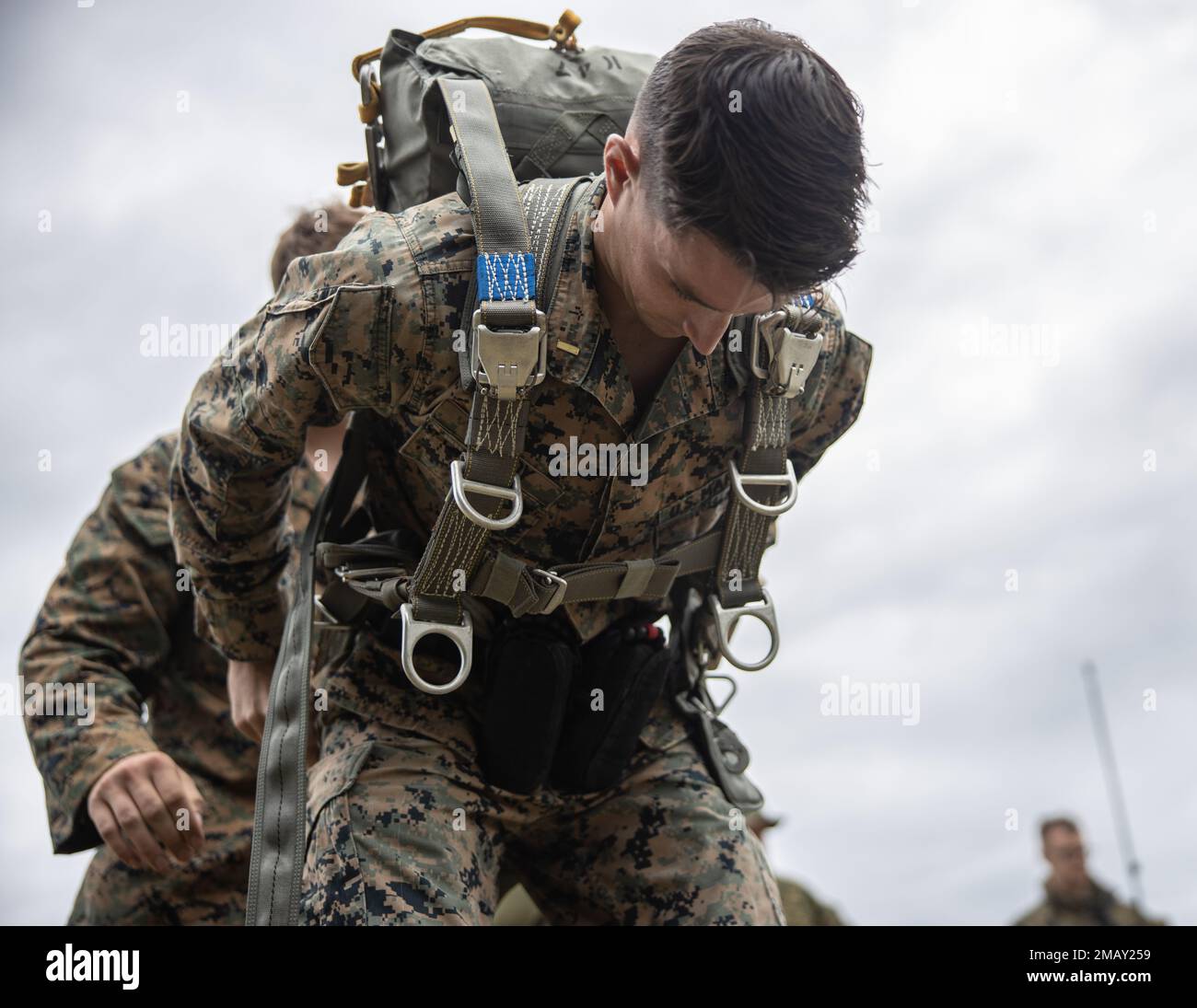 U.S. Marine Corps 1st Lt. Arthur Cassidy, the platoon commander of Air ...