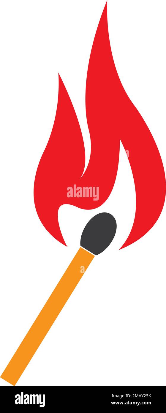 stem matches logo stock illustration design Stock Vector Image & Art ...