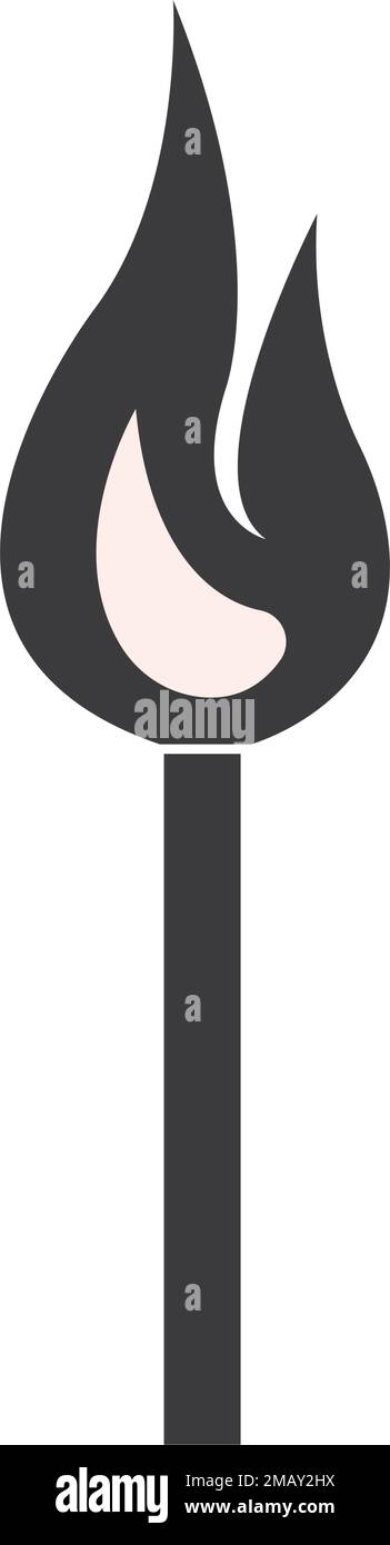 stem matches logo stock illustration design Stock Vector Image & Art ...
