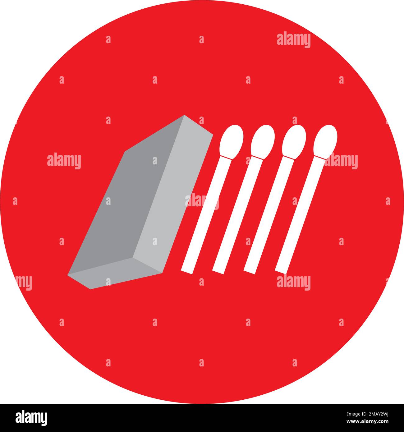 stem matches logo stock illustration design Stock Vector Image & Art ...