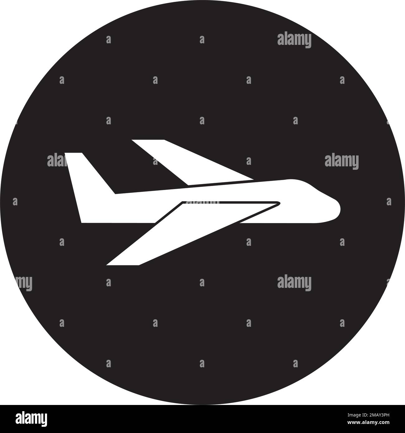 airplane logo vektor illustration design Stock Vector Image & Art - Alamy