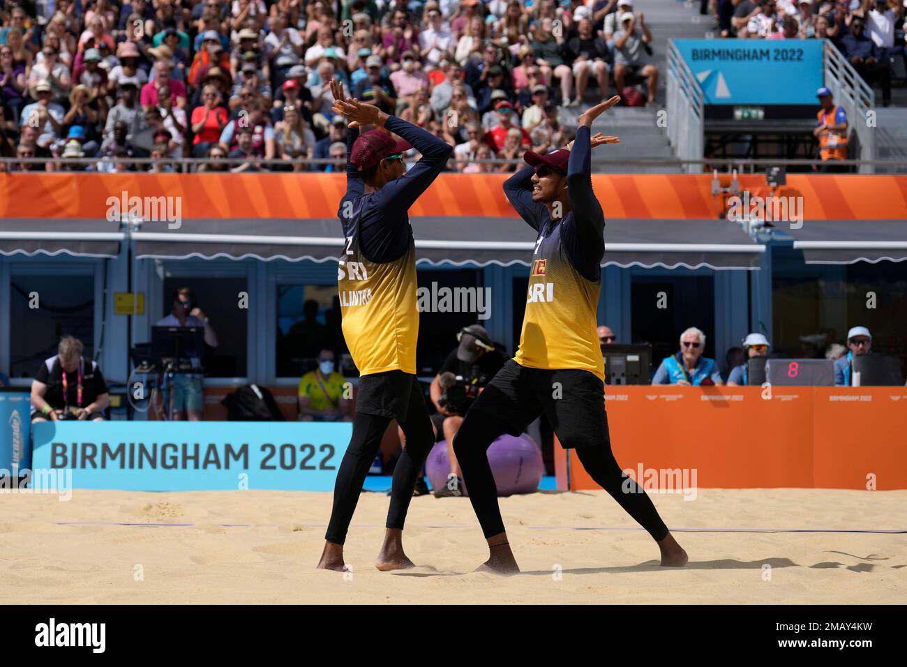 Sri Lanka's Rashmika Ashen Jayasinghe, right, and Yapa Malintha Ya ...