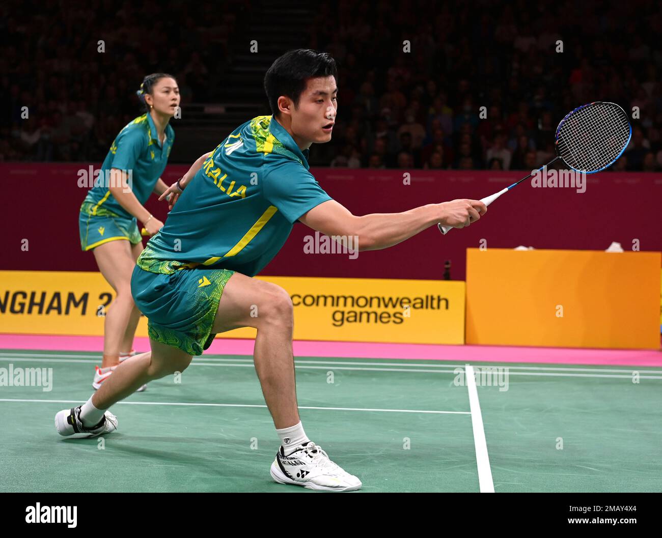 Australia's Ying Xiang Lin and Gronya Somerville compete during the ...