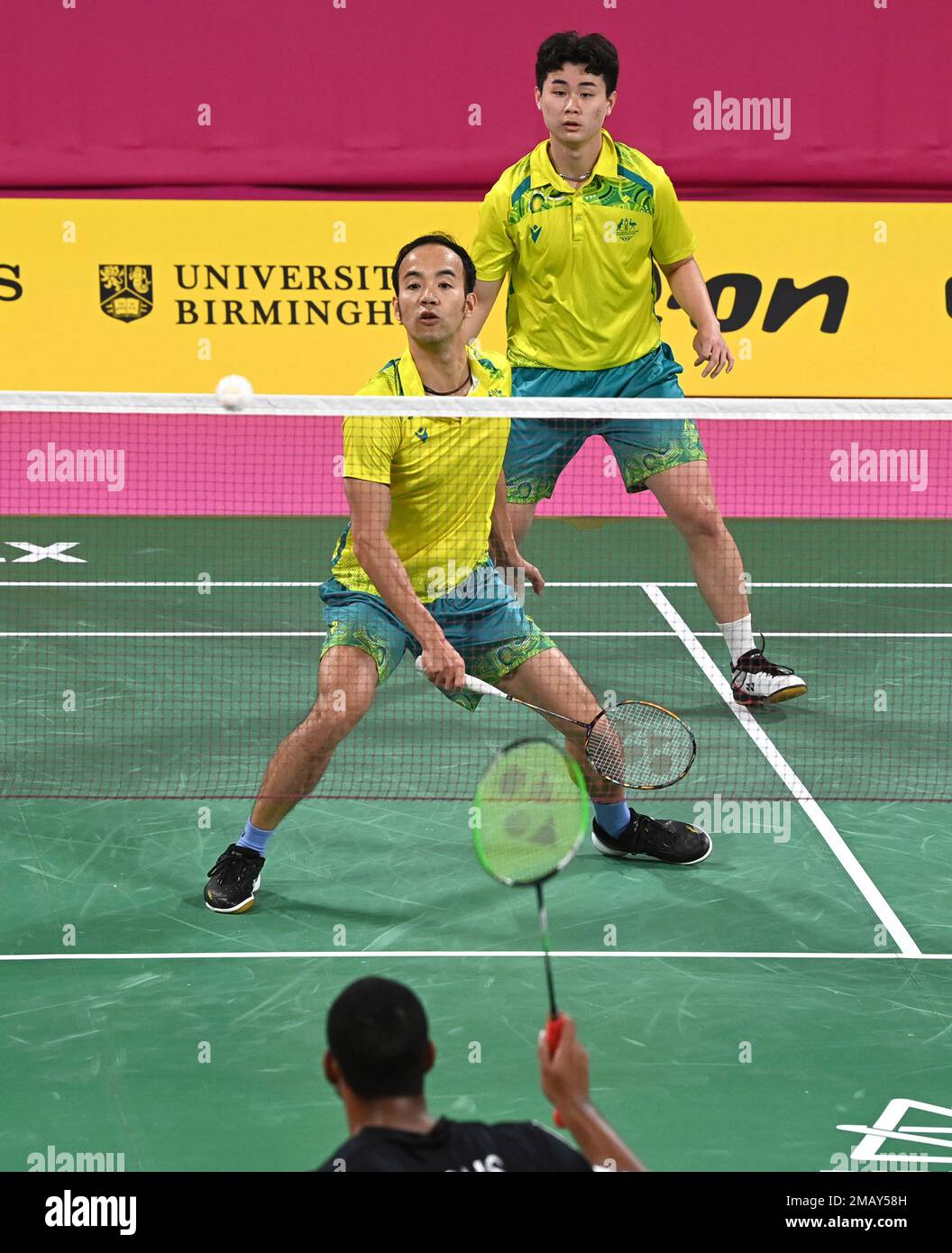 Australia's Tran Hoang Pham and Jack Yu, right, compete during the ...