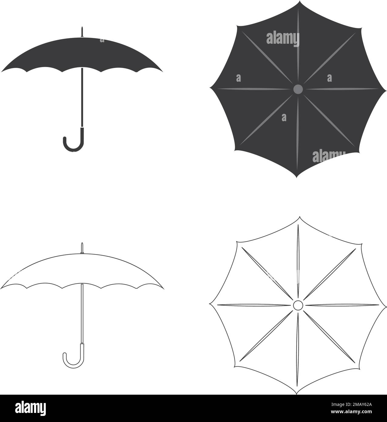 umbrella logo vektor illustration design Stock Vector Image & Art - Alamy