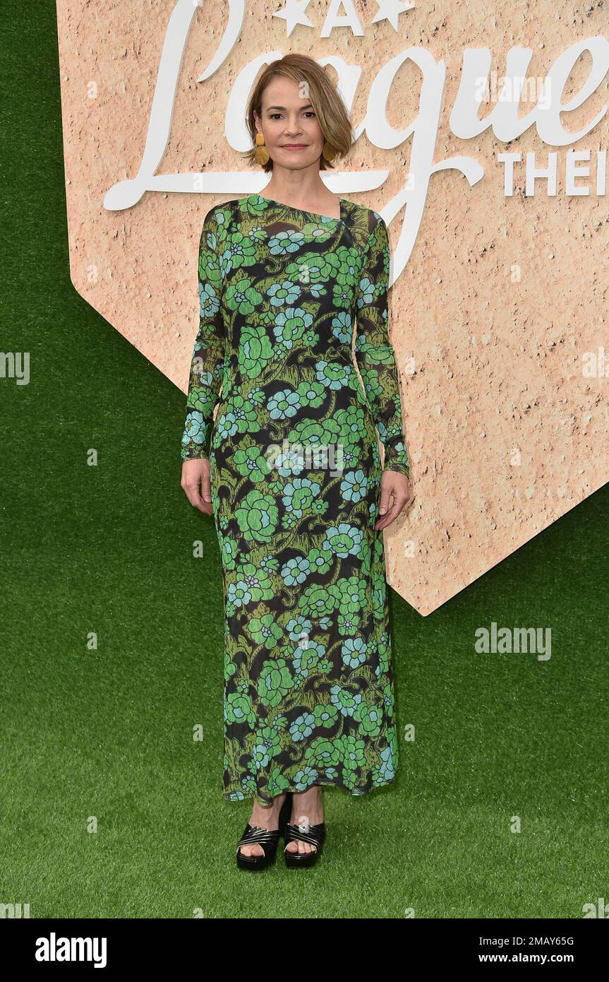 Leisha Hailey arrives at the premiere of "A League of Their Own" on ...