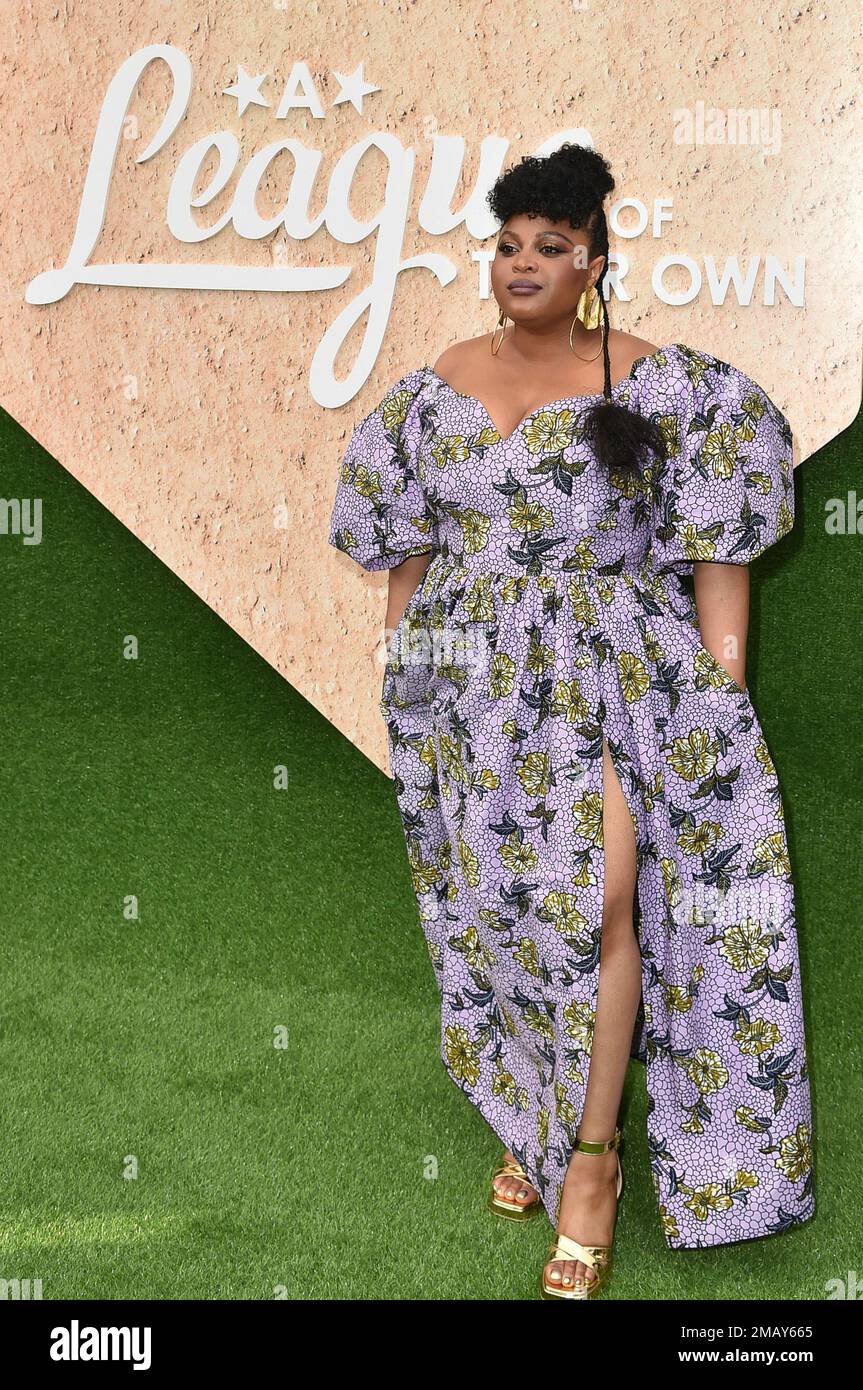 Gbemisola Ikumelo arrives at the premiere of "A League of Their Own" on ...