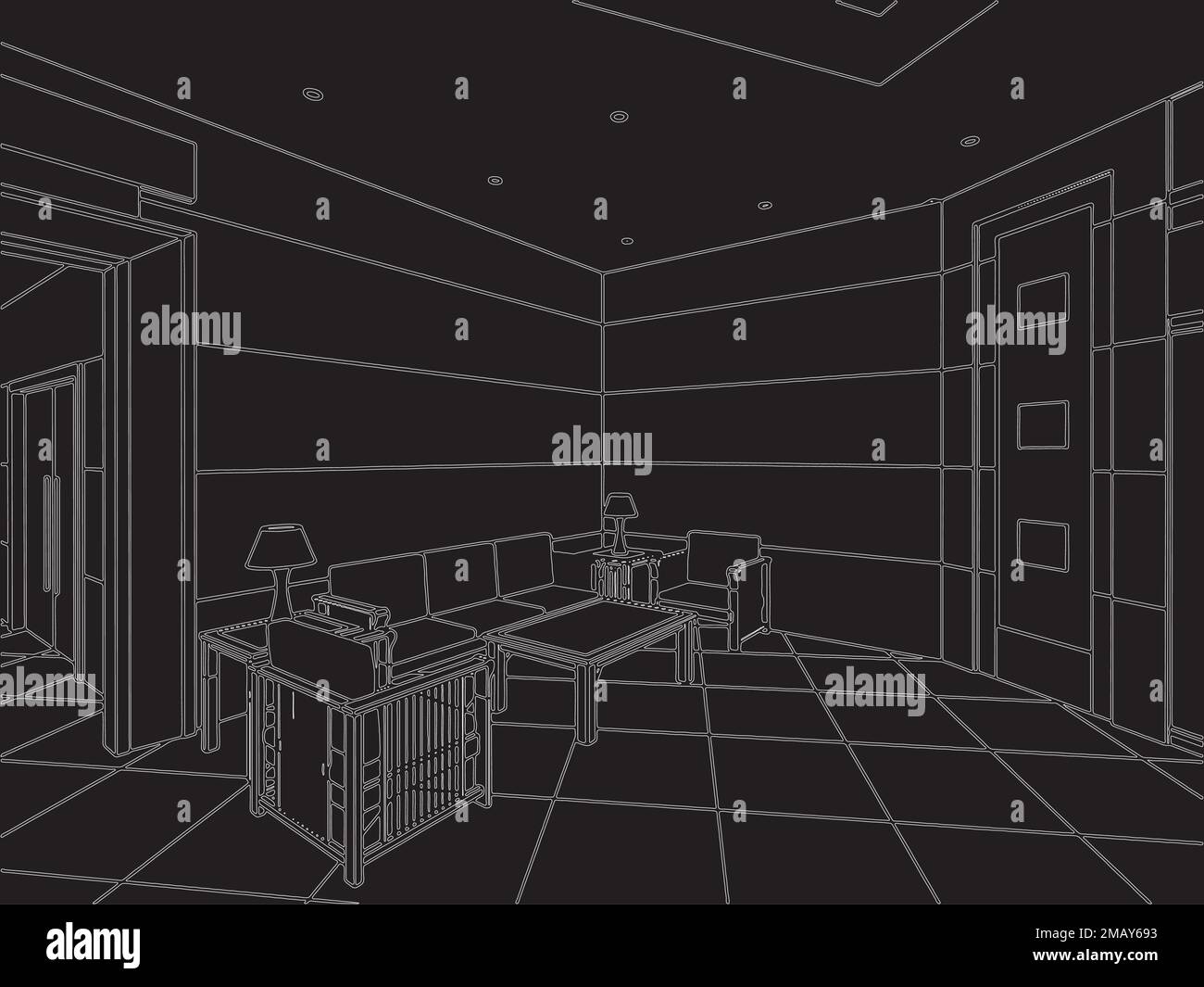 Modern Hall Vector Stock Vector Image & Art - Alamy