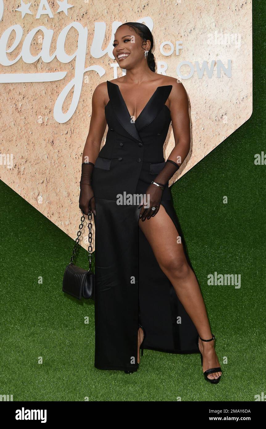 Chanté Adams arrives at the premiere of "A League of Their Own" on ...