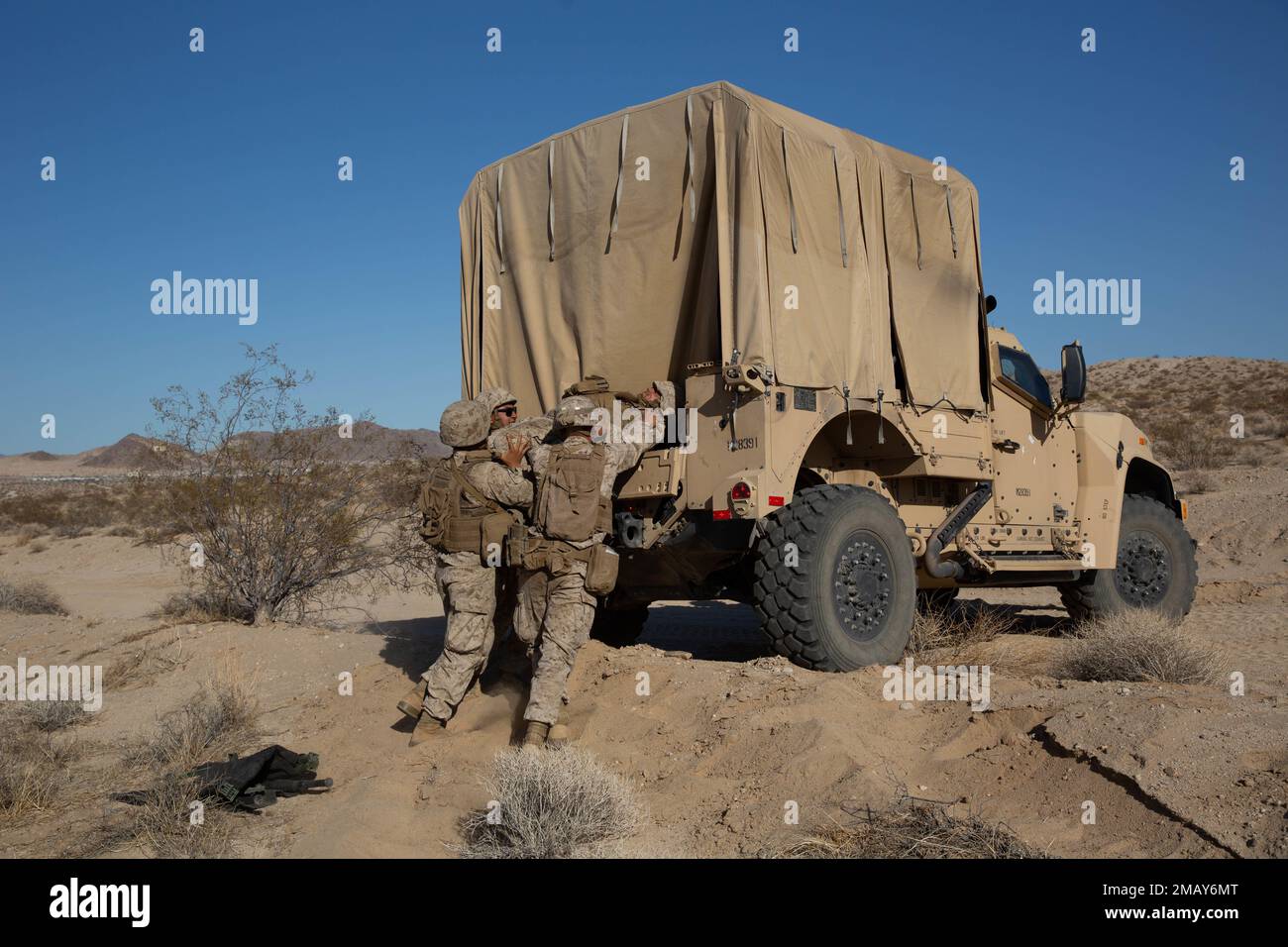 U.S. Marines with Motor Transport Platoon, Combat Logistics Battalion ...