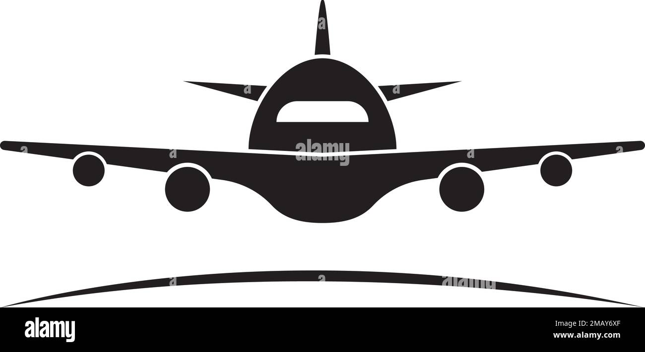 airplane logo vektor illustration design Stock Vector Image & Art - Alamy