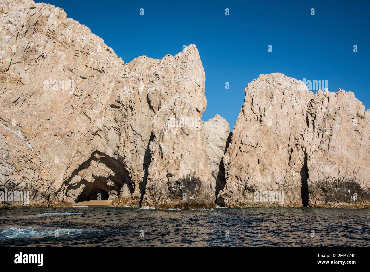 Pirate's Cave near Lover's Beach, Cabo San Lucas, Mexican Riviera, is a ...