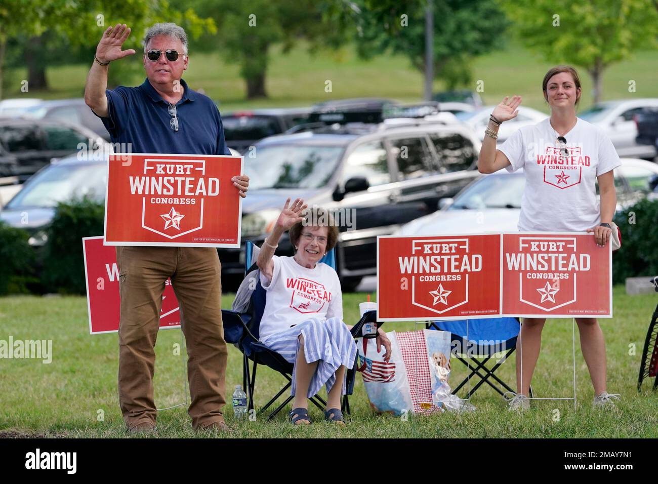 Kurt Winstead, left, a candidate in Tennessee's 5th Congressional ...