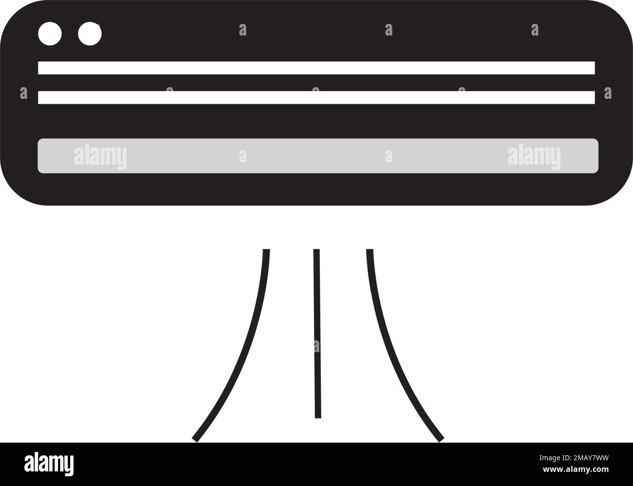 Modern conditioner icon simple Cut Out Stock Images & Pictures - Alamy