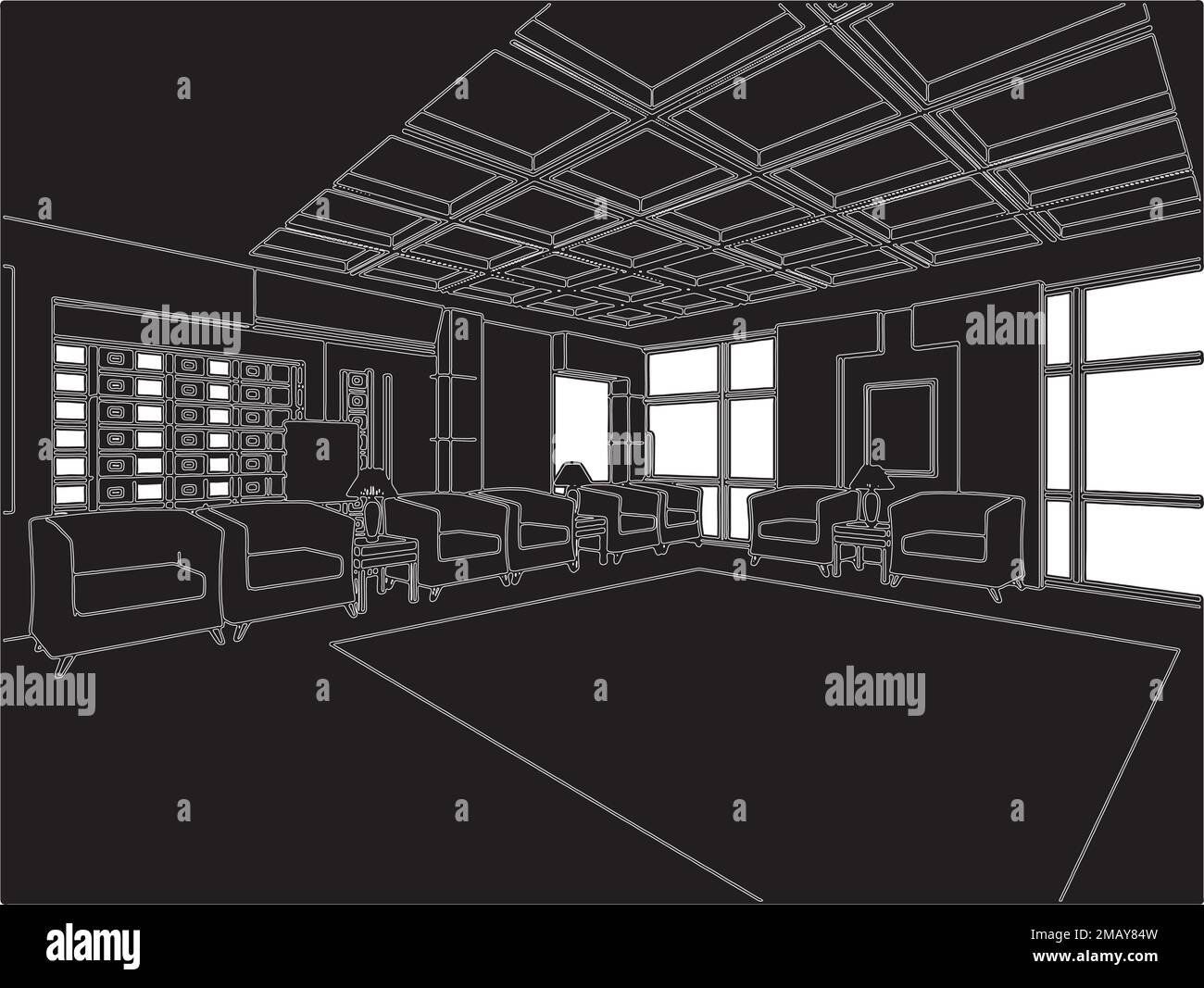 Modern Hall Vector Stock Vector Image & Art - Alamy