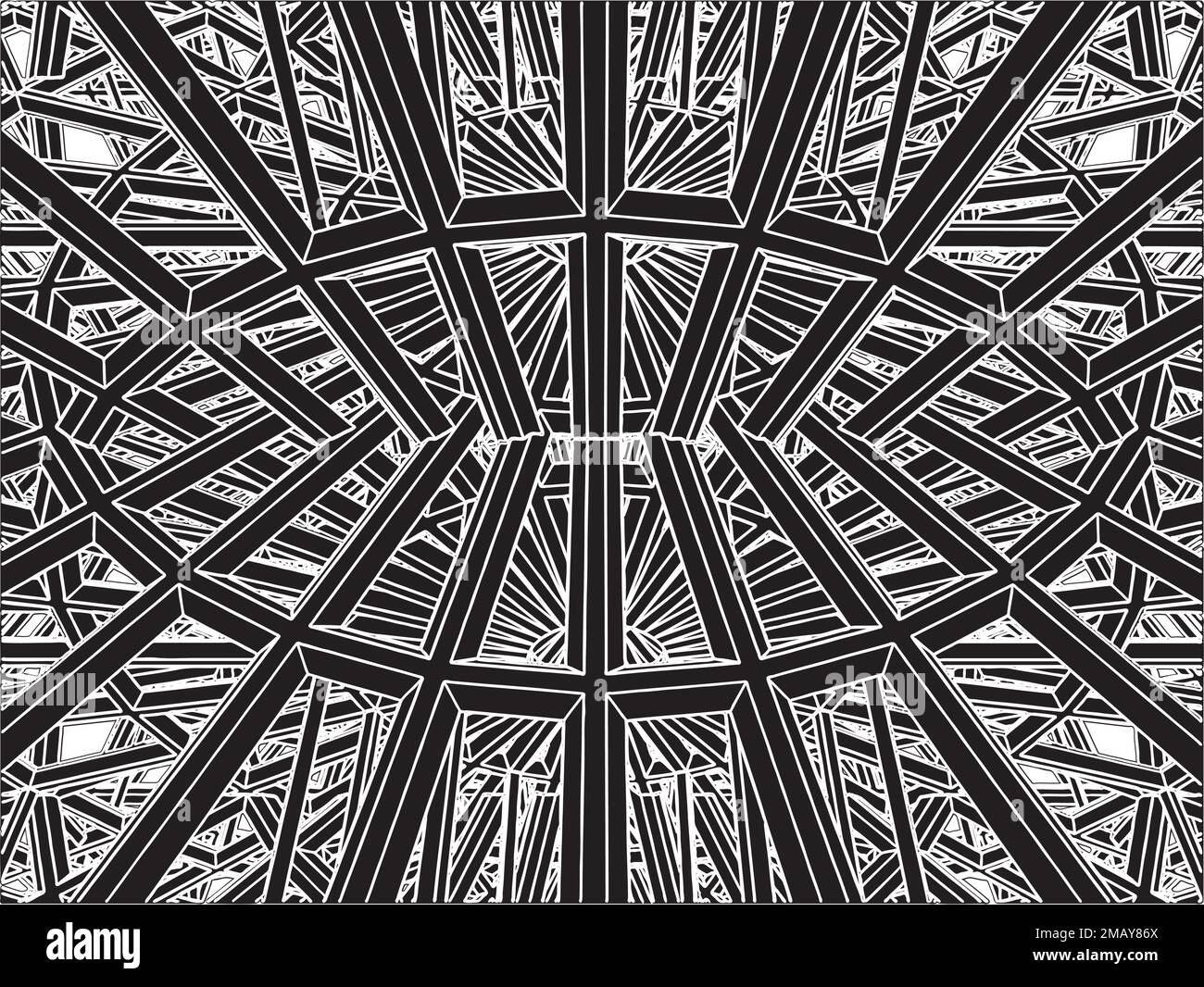Abstract Construction Structure Vector. Illustration Isolated On White ...