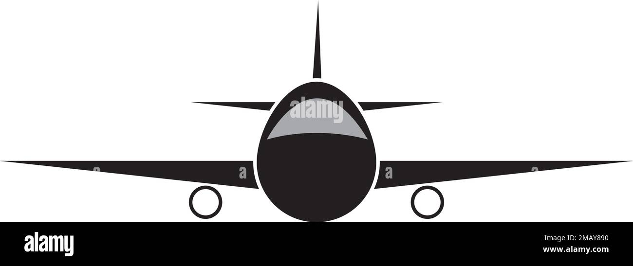 airplane logo vektor illustration design Stock Vector Image & Art - Alamy