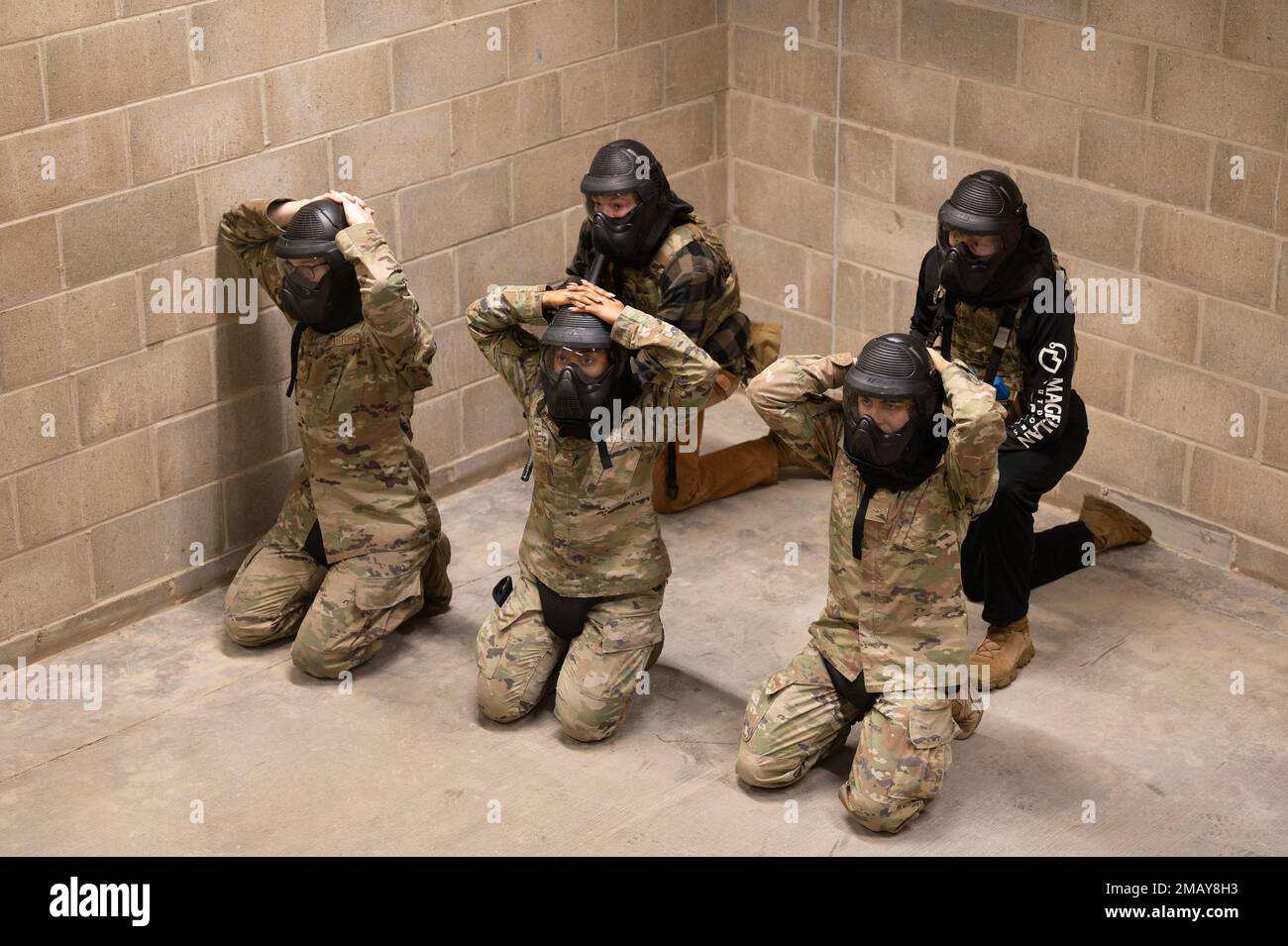 U.S. Air Force Airmen assigned to the 48th Security Forces Squadron ...