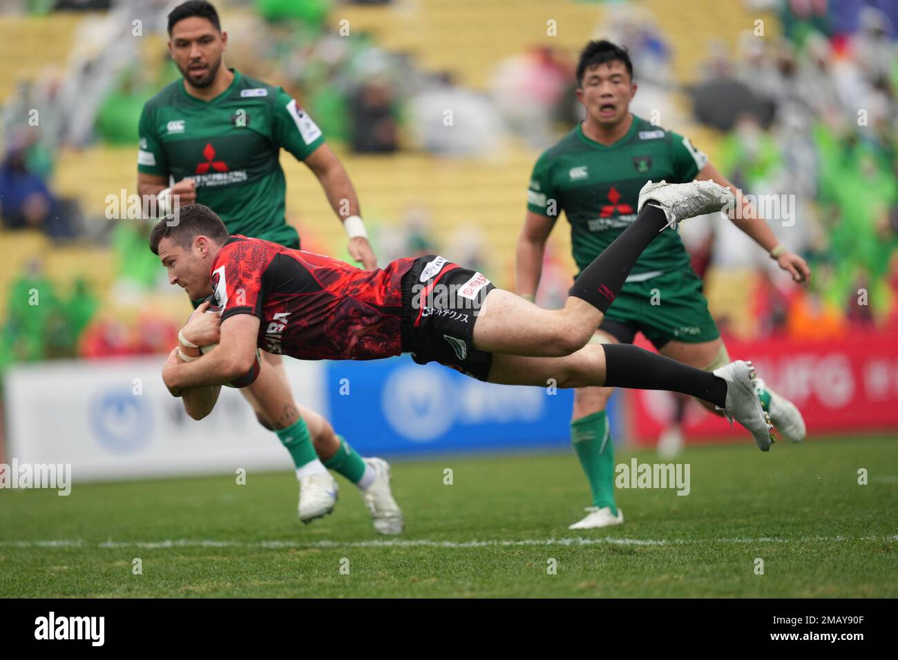 Brave Lupus' Jack Stratton during the Japan Rugby League One 2022-23 ...