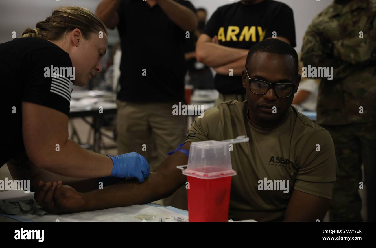 U.S. service members conduct medical training during a Joint Emergency ...