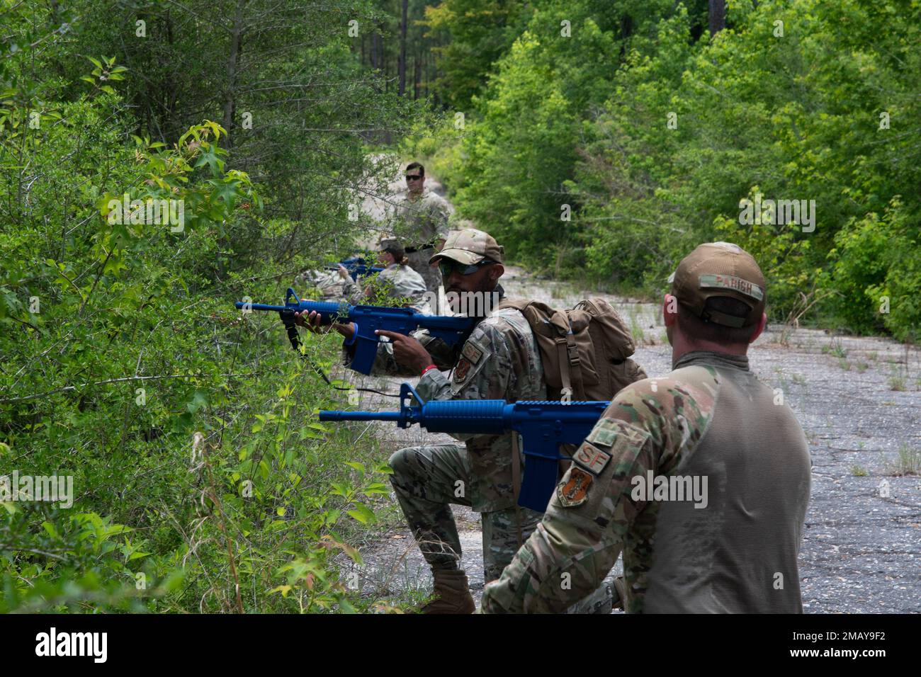 Members with the 221st and 239th Combat Communications Squadrons ...