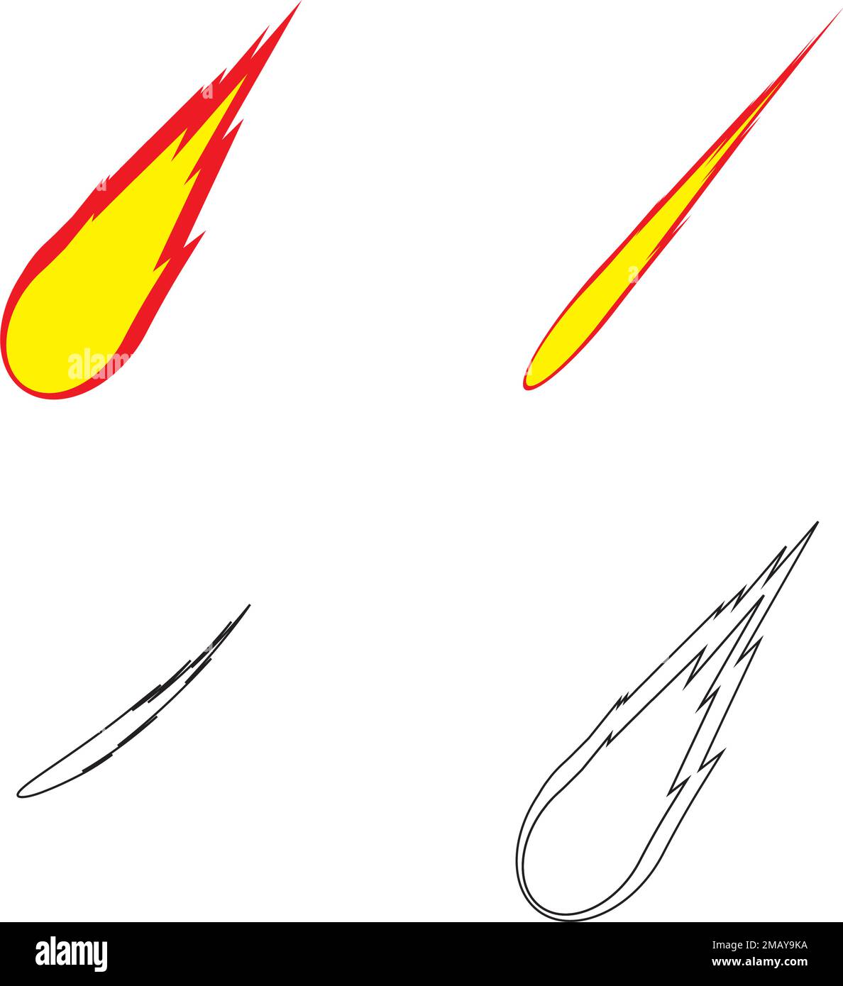 meteor logo vektor illustration design Stock Vector Image & Art - Alamy