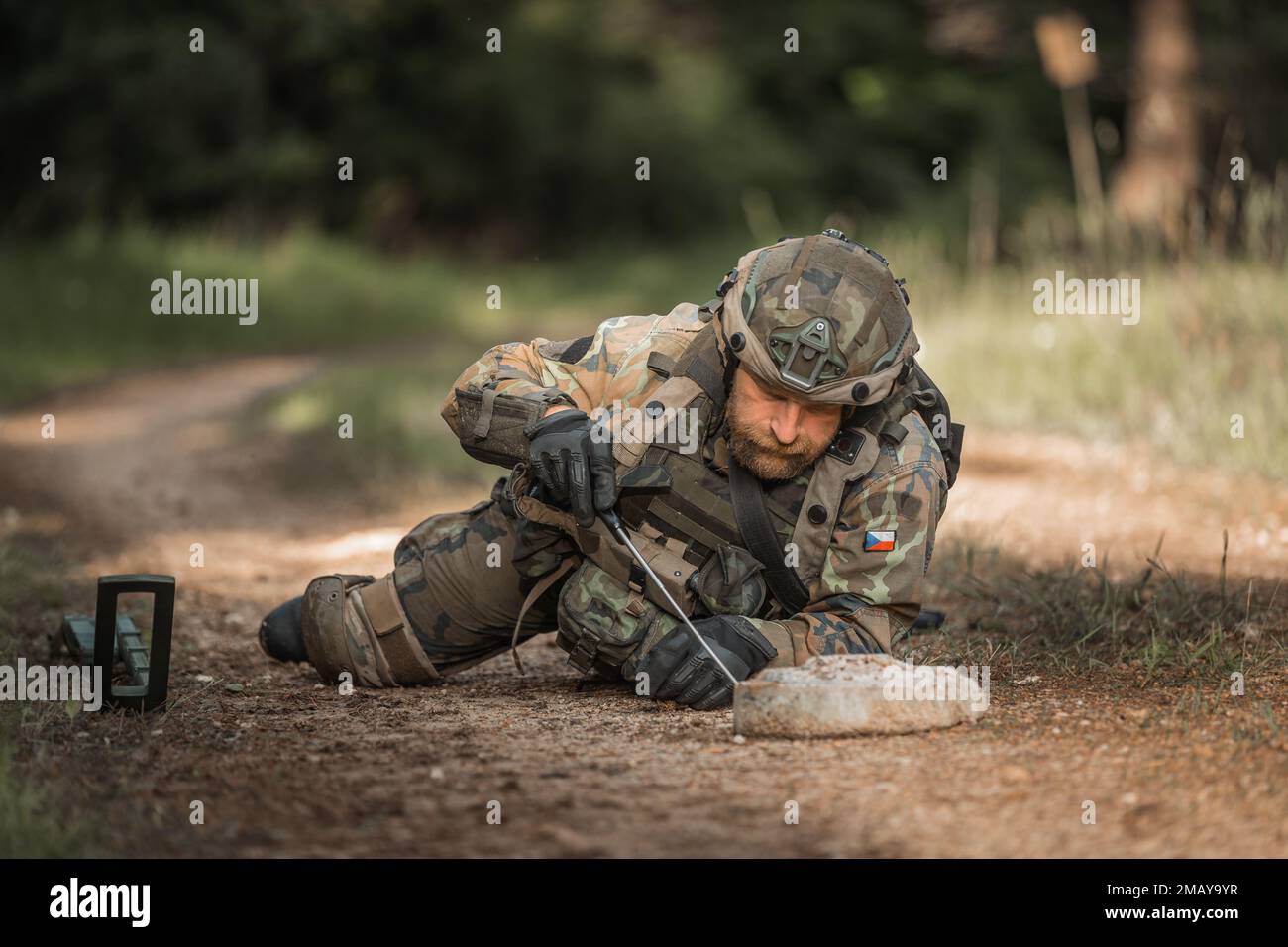 Two soldiers from the Czech Republic, assigned to the 72nd Mechanized ...