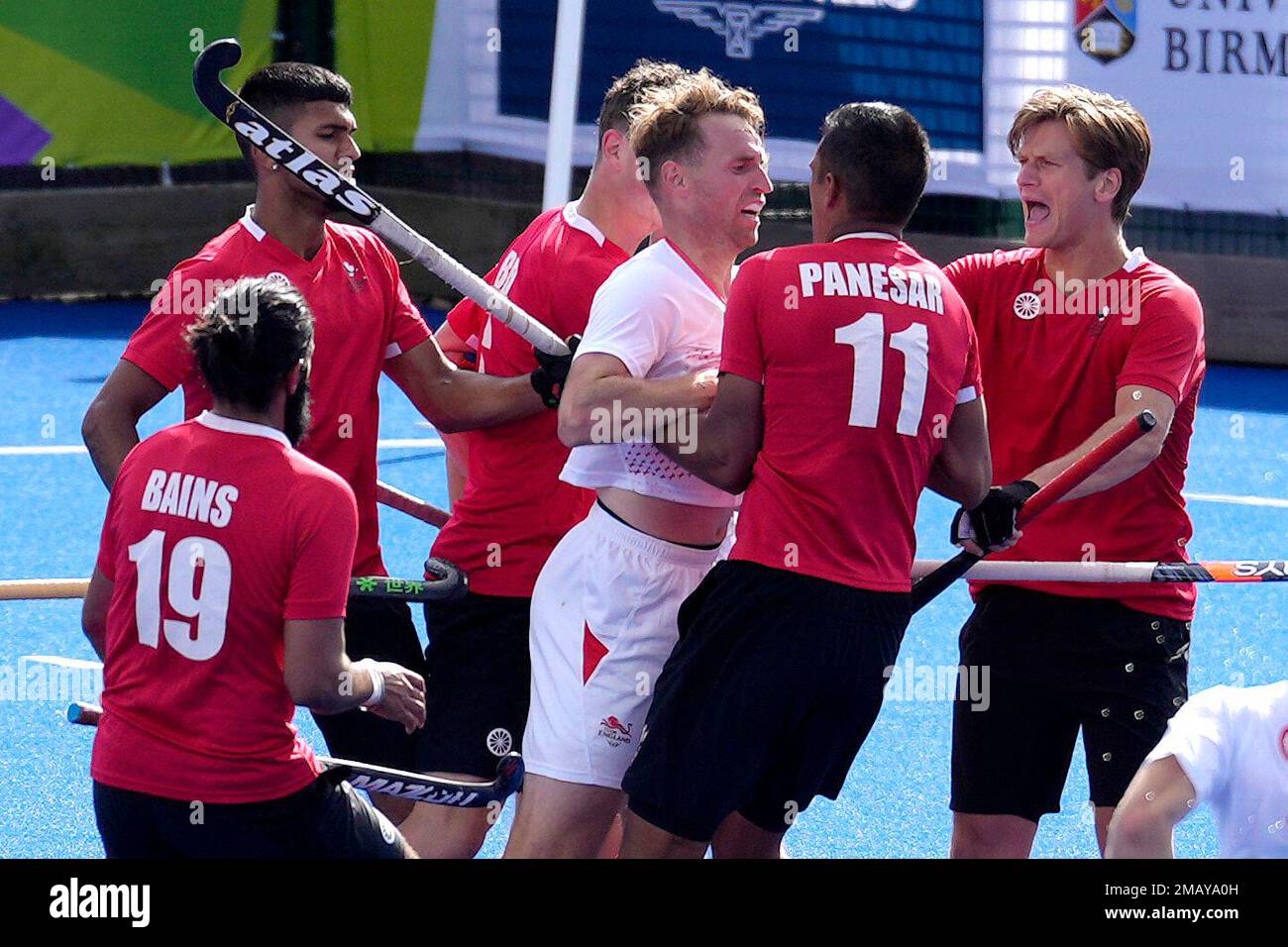 Balraj Panesar of Canada has an argument with David Goodfield of ...