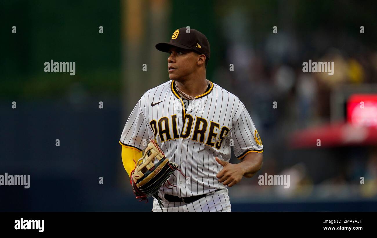 San Diego Padres right fielder Juan Soto during the third inning of a ...
