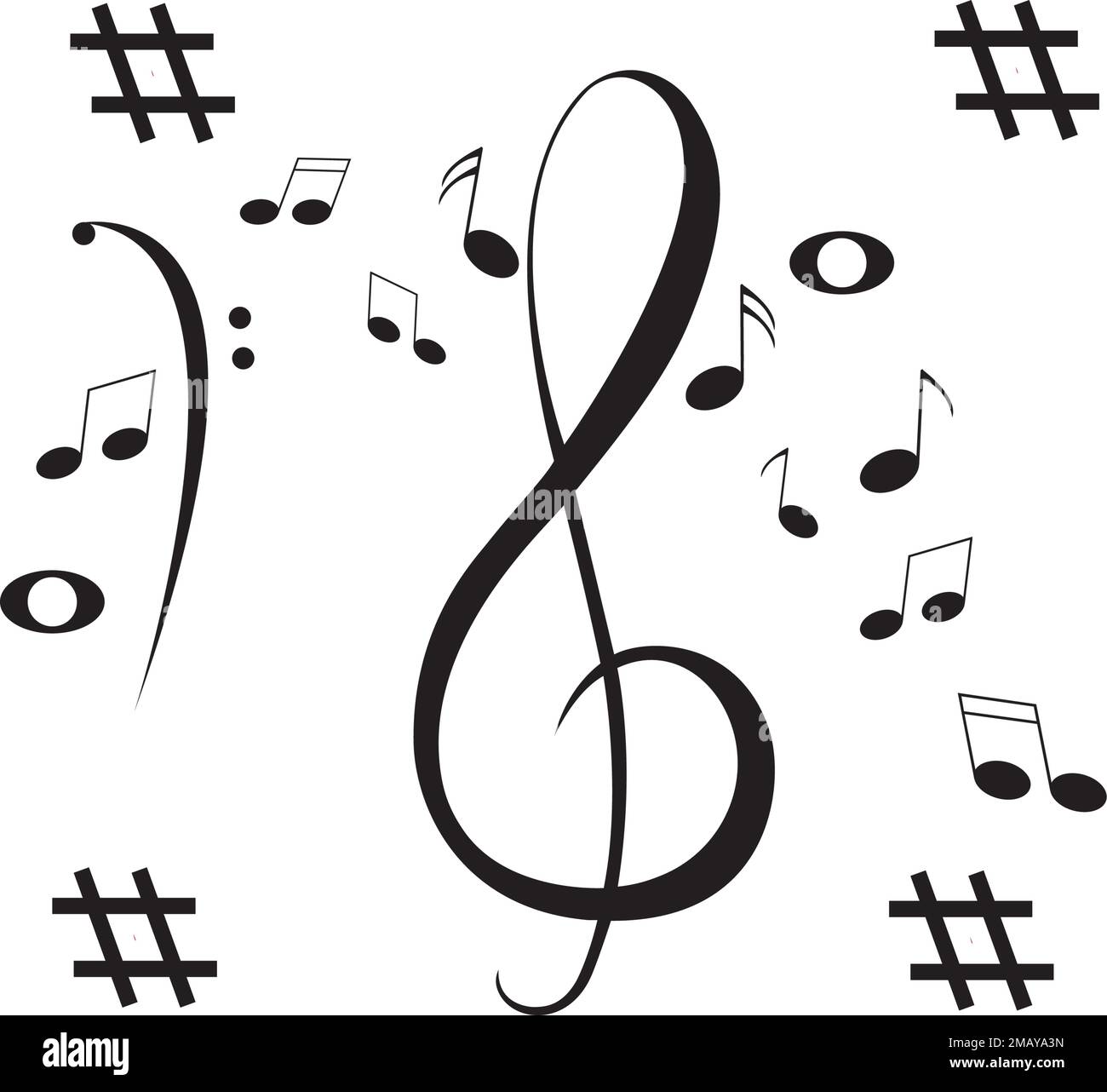 note logo vektor illustration design Stock Vector Image & Art - Alamy