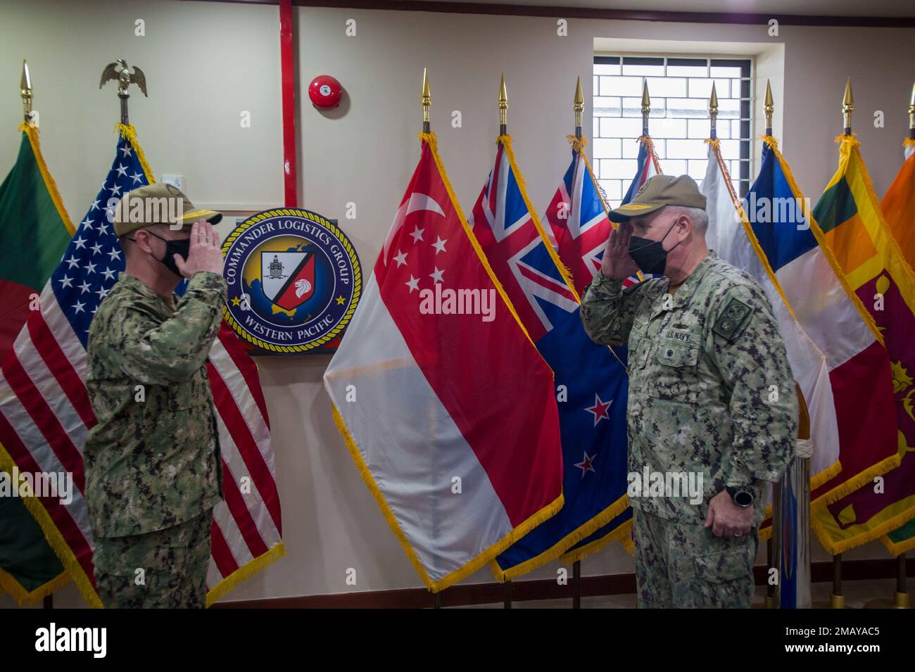 220608-N-HG389-0065 SINGAPORE (June 8, 2022) - (From left) Rear Adm ...