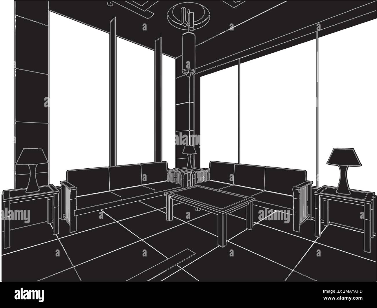 Modern Hall Vector Stock Vector Image & Art - Alamy