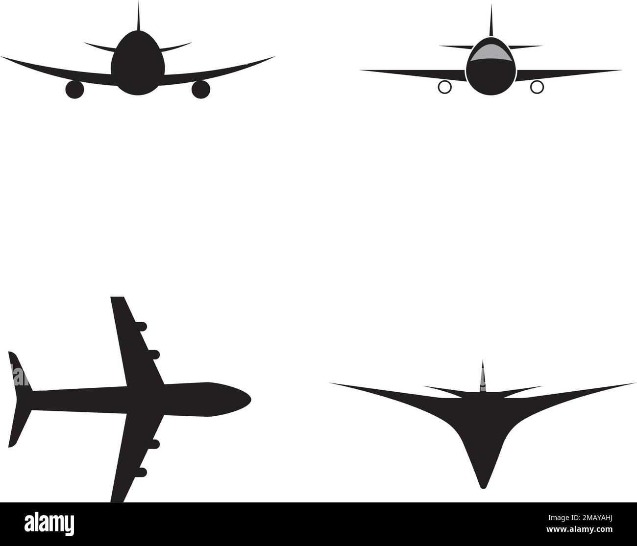 airplane logo vektor illustration design Stock Vector Image & Art - Alamy